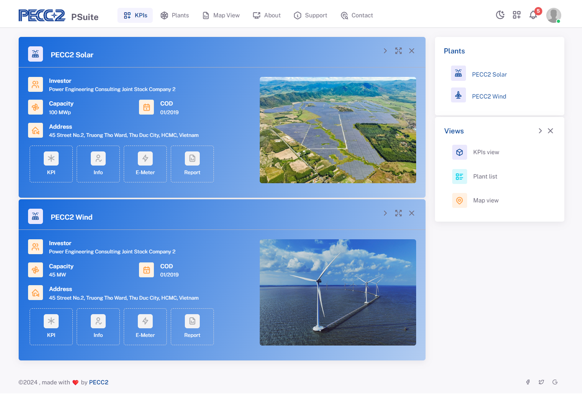 PSuite – phần mềm quản lý năng lượng tái tạo “Make in PECC2”
